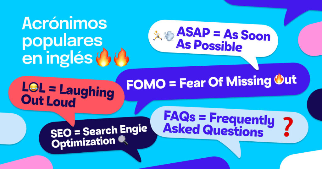 Acrónimos, abreviaturas y siglas en inglés más comunes | Twenix